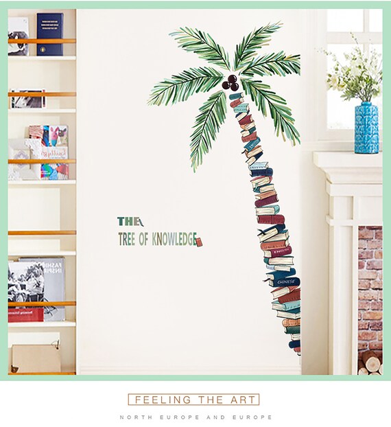 The Tree of Knowledge Wall Stickers Living Room Study Wall - Etsy