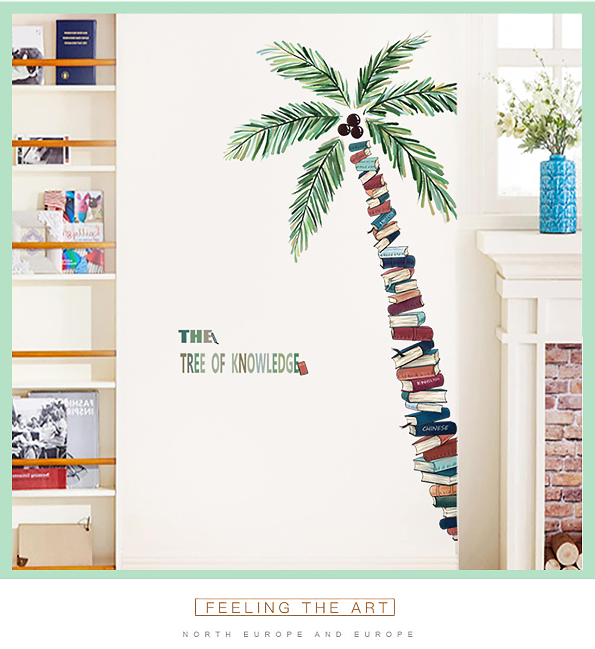 The Tree of Knowledge Wall Stickers Living Room Study Wall Decal - Etsy