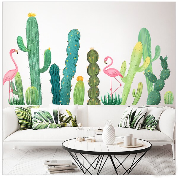 Cactus Wall Decal - Etsy