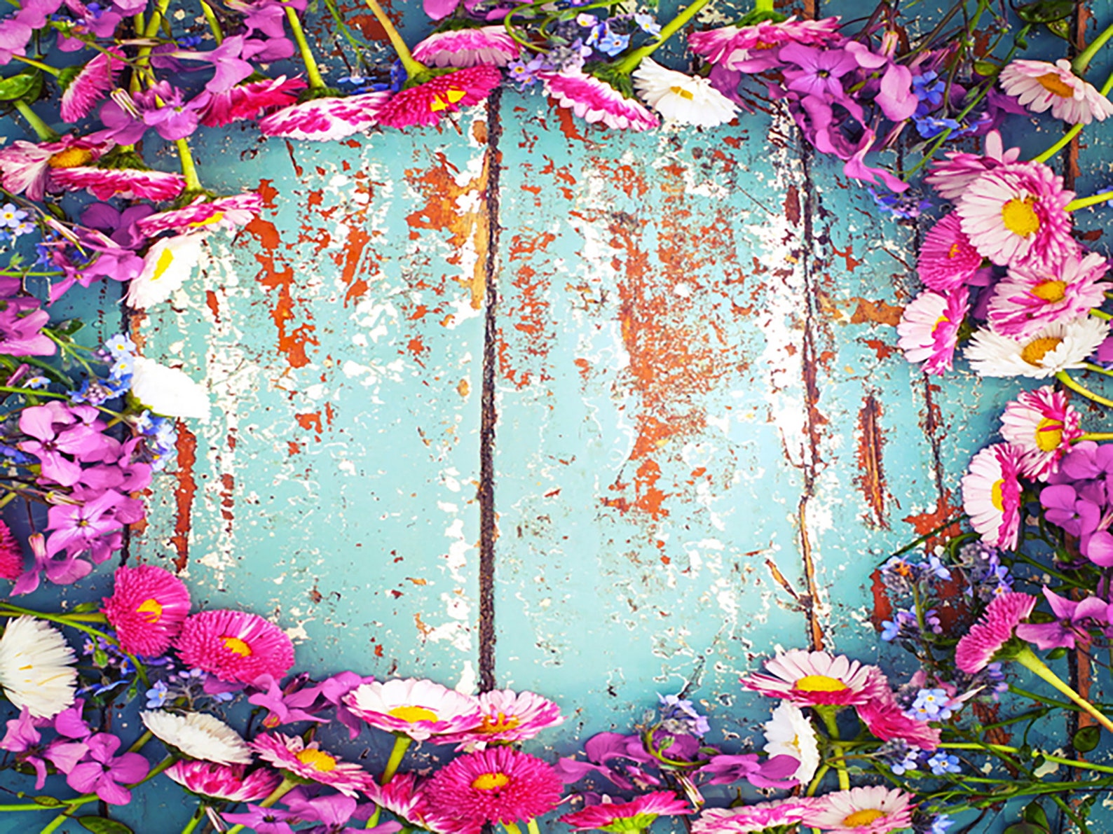 Flowers And Board Backdrop For Photography Vinyl Cloth | Etsy