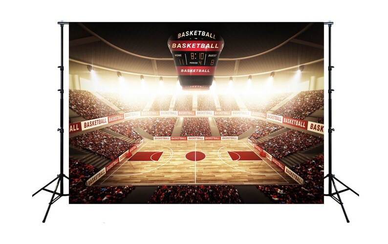 Stadium Backdrop Vinyl Cloth Backdrop Photography Basketball Court ...