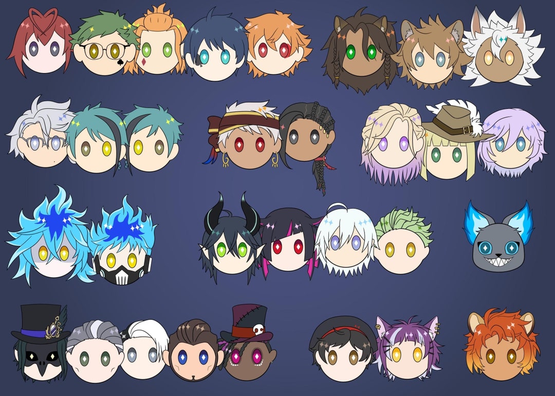 Twisted Wonderland Chibi Stickers - Etsy