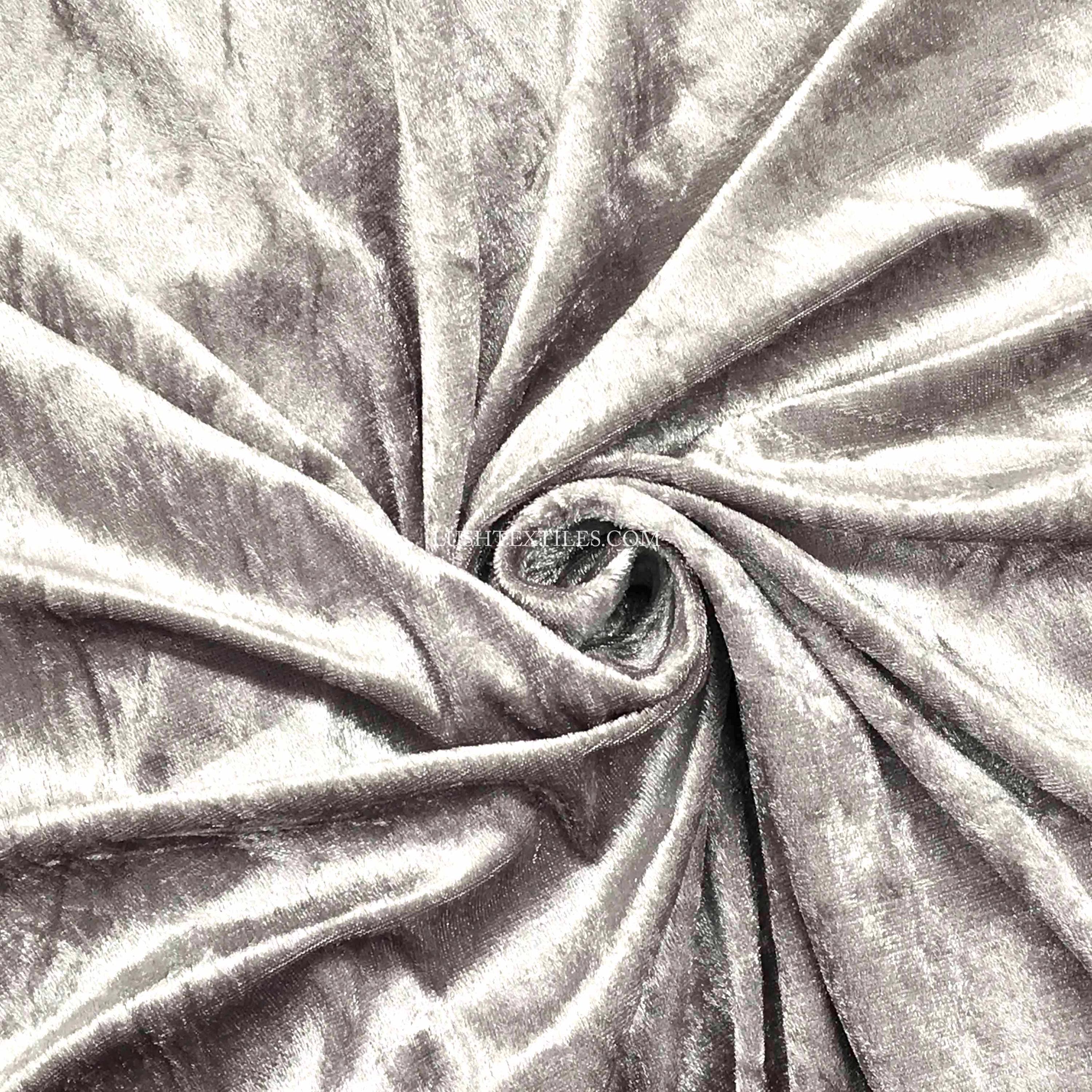 Premium CRUSHED VELVET Fabric Craft Stretch Velour Material 150cm Wide ...