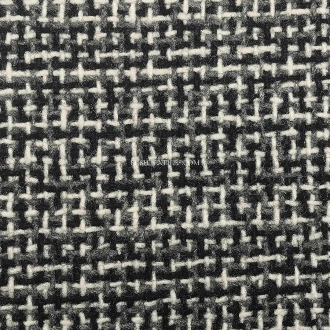Herringbone Tetris Wool Blend Fabric, Grey - Etsy