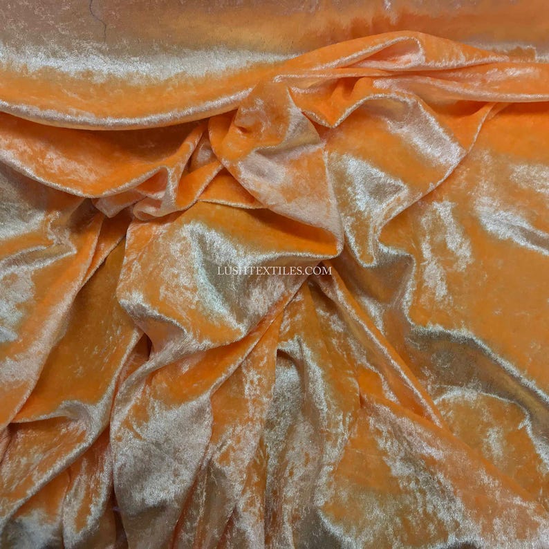 Premium CRUSHED VELVET Fabric Craft Stretch Velour Material 150cm Wide ...