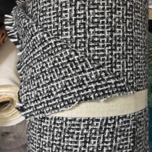 Herringbone Tetris Wool Blend Fabric, Grey - Etsy