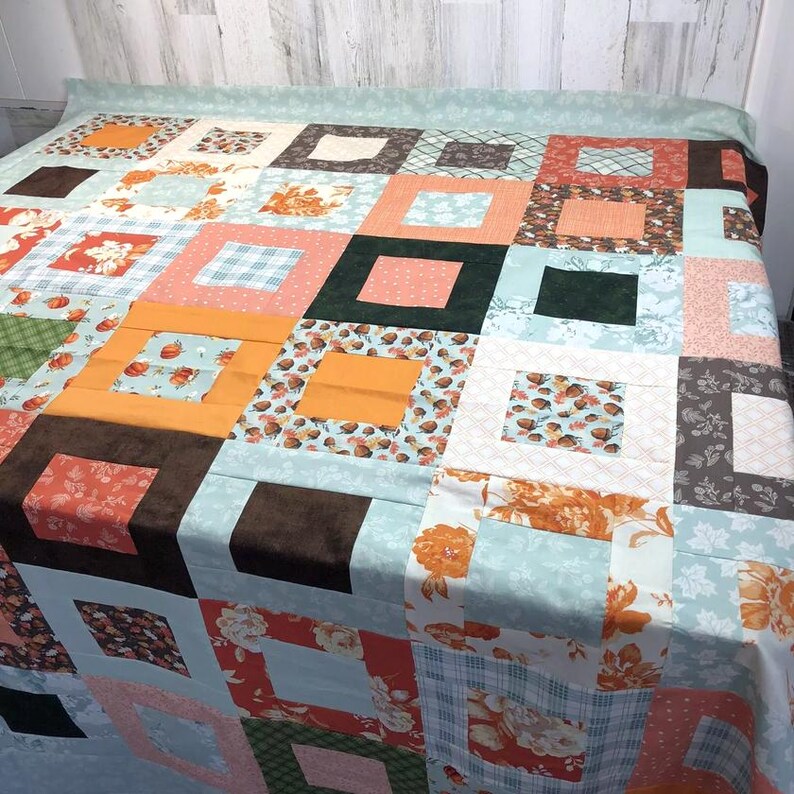 STACKABLE SQUARES Complete Quilt Kit by Carrie-along-quilts 59" X 68 ...