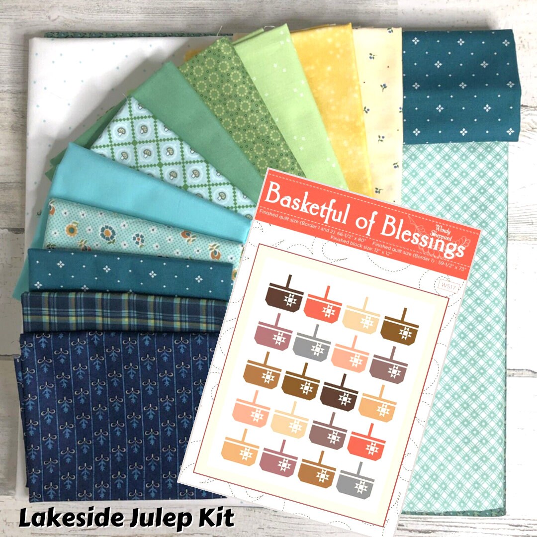 Lakeside Julep Colorway-the OLD GARDEN BASKETS Quilt Kits Youtube Sew ...