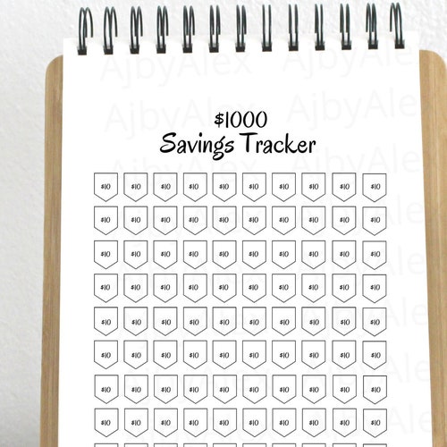 1k Saving Challenge 1000 Money Saving Saving Tracker - Etsy