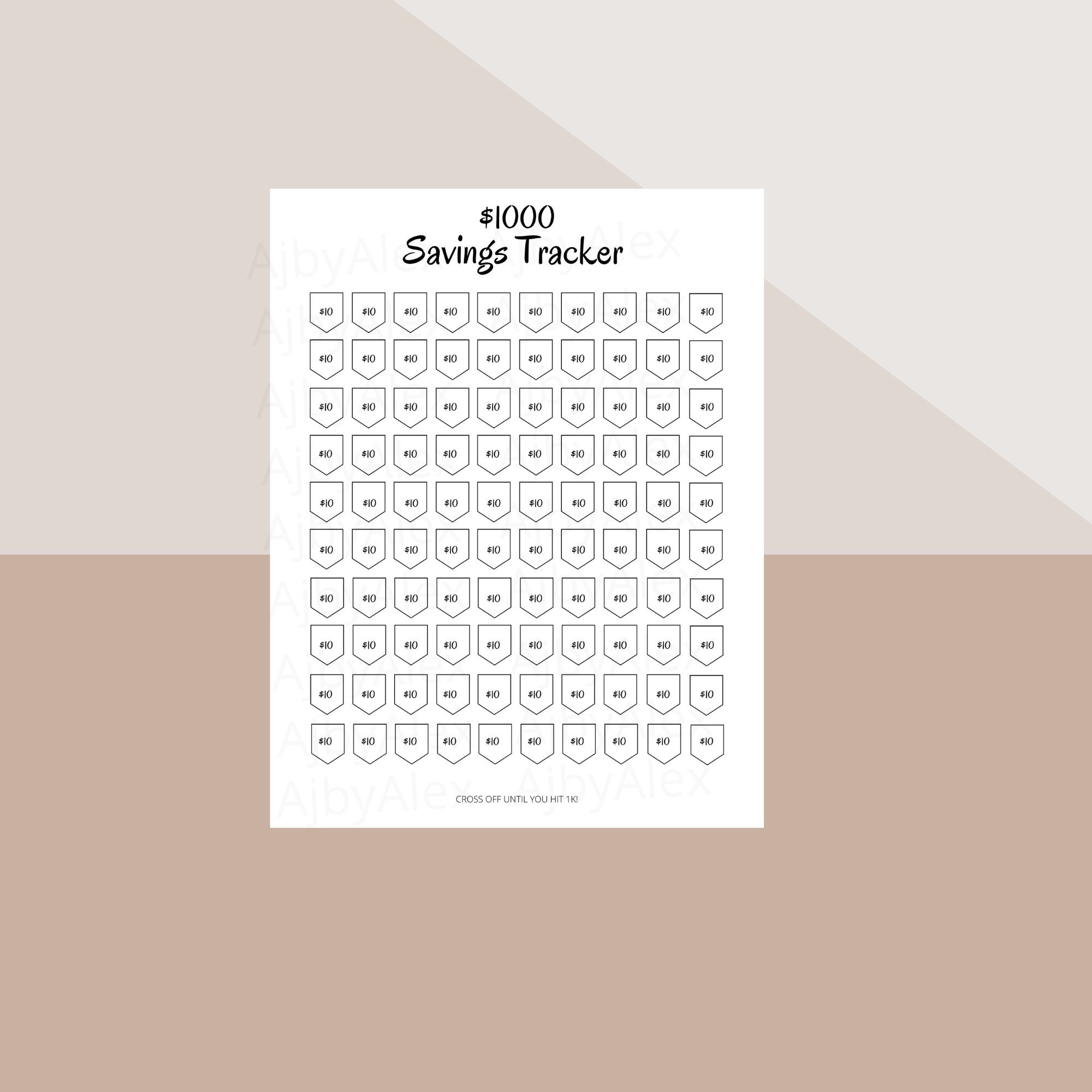 1k Saving Challenge, 1000 Money Saving, Saving Tracker Printable ...