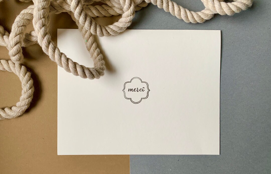Merci Note Cards, Merci Thank You Cards, French Thank You Card ...