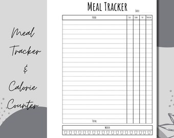 Printable Daily Food Diary A4 A5 Printable Daily Food - Etsy