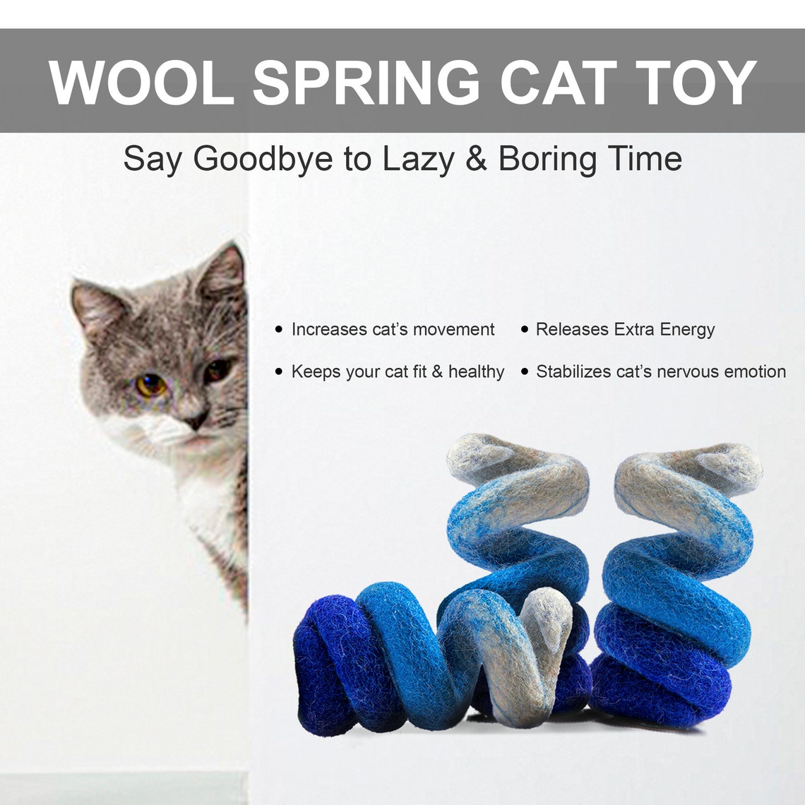 Wool Cat Spring Wool Cat Toys Felted Wool Toys Kitten - Etsy Australia