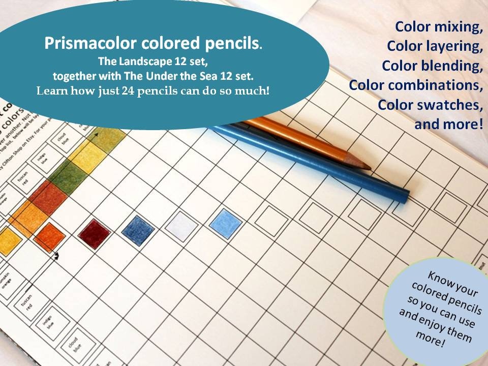 PRISMACOLOR the Landscape Set & the Under the Sea Set Colored Pencils ...