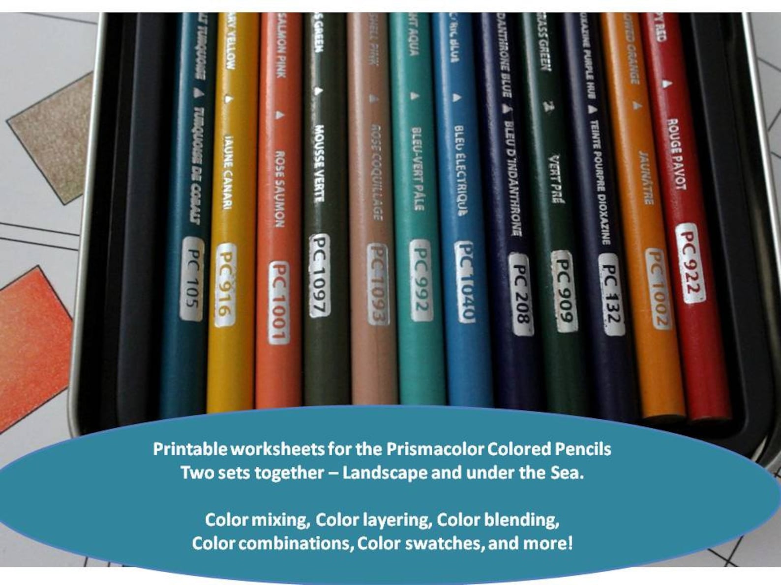PRISMACOLOR the Landscape Set & the Under the Sea Set Colored Pencils ...