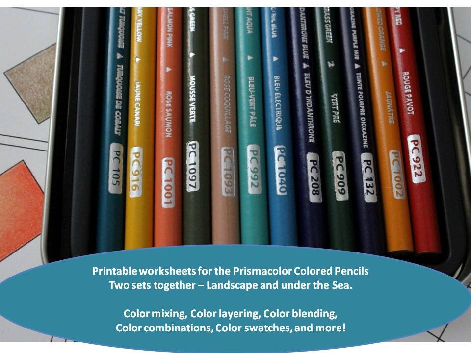 PRISMACOLOR the Landscape Set & the Under the Sea Set Colored Pencils ...