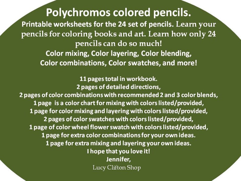 FABER CASTELL POLYCHROMOS Colored Pencils Workbook, Color Combinations ...
