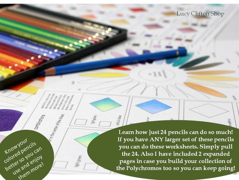 FABER CASTELL POLYCHROMOS Colored Pencils Workbook, Color Combinations ...