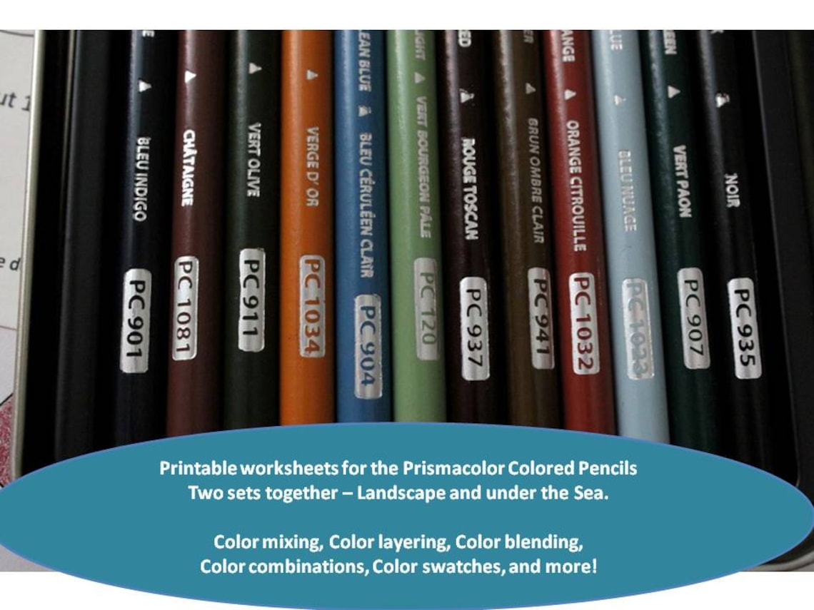 PRISMACOLOR the Landscape Set & the Under the Sea Set Colored Pencils ...