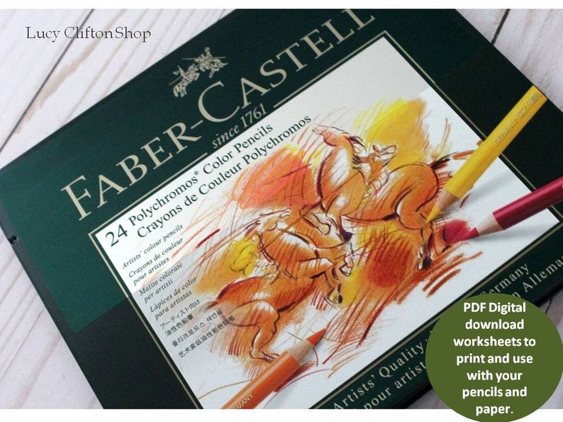 FABER CASTELL POLYCHROMOS Colored Pencils Workbook, Color Combinations ...