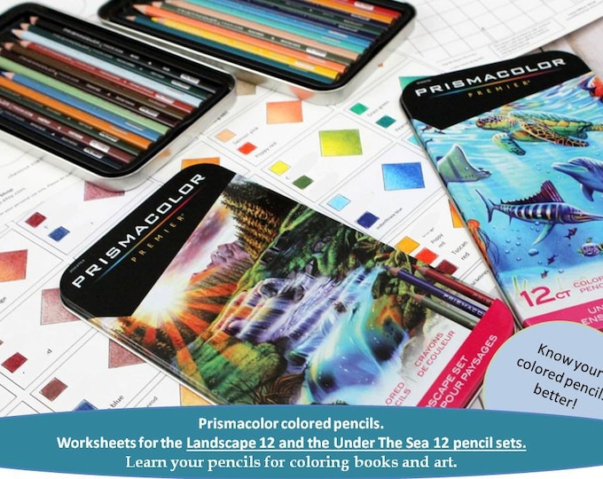 PRISMACOLOR the Landscape Set & the Under the Sea Set Colored Pencils ...