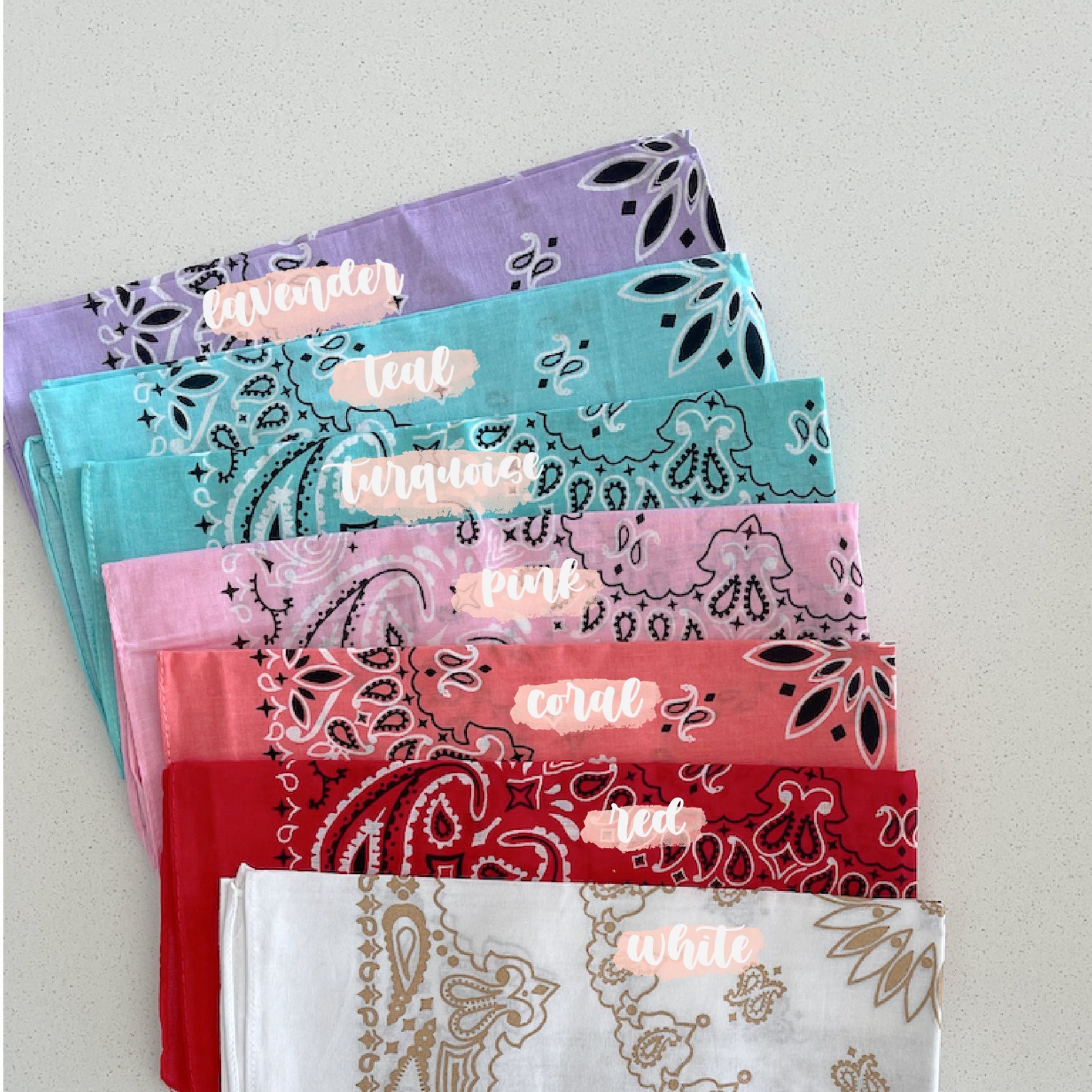 Paisley Bandana Colorful Bandana Bachelorette Party - Etsy