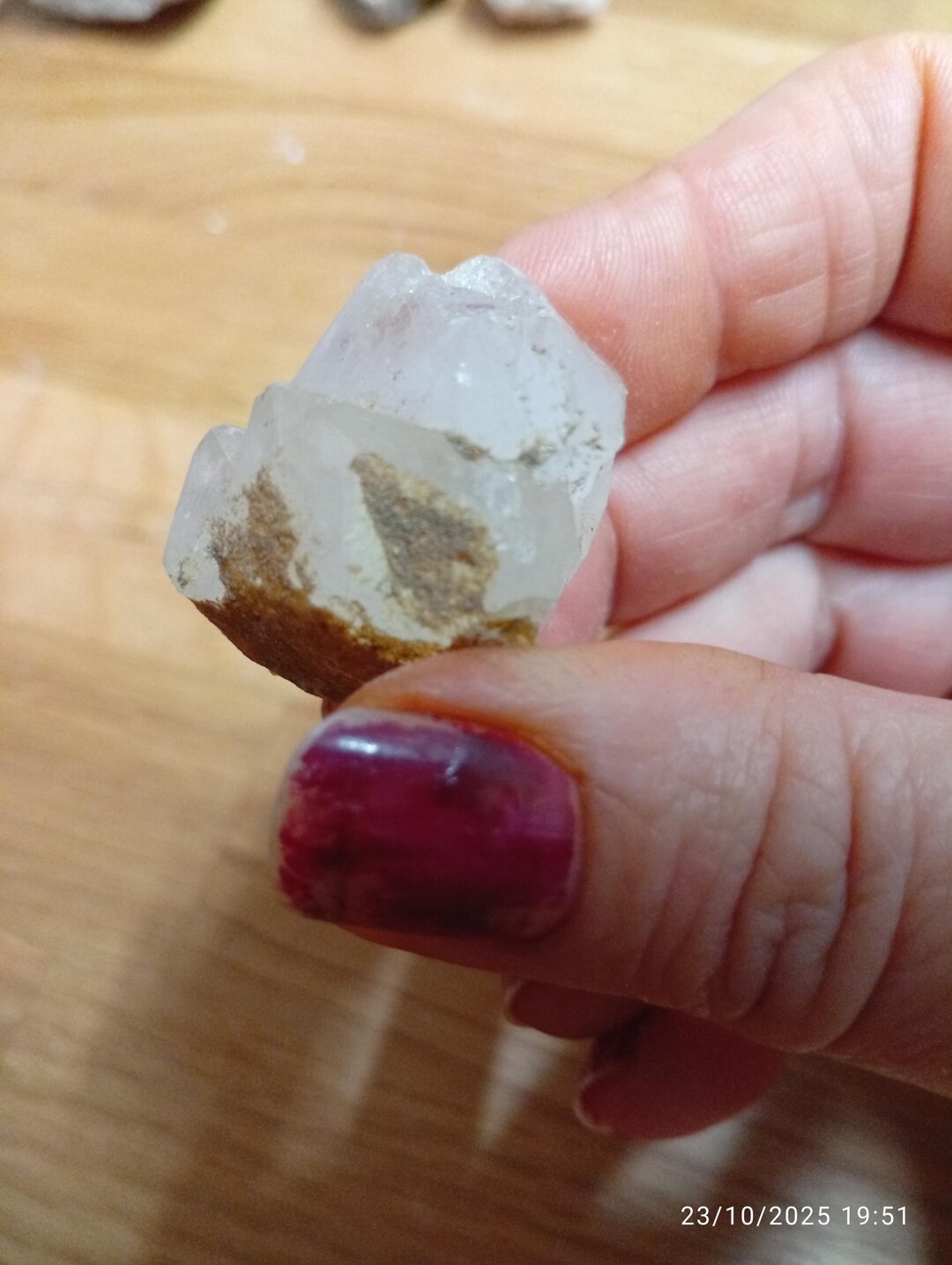 Quartz Crystal Cluster From Scotland, Three Points, One Damaged, Two ...