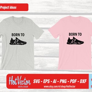 Born to Run Digital Runners Clipart, Sport Graphic for Personal and ...