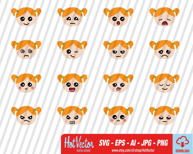 Educational Boy Emoticons Digital Clipart Emoji Graphic for - Etsy