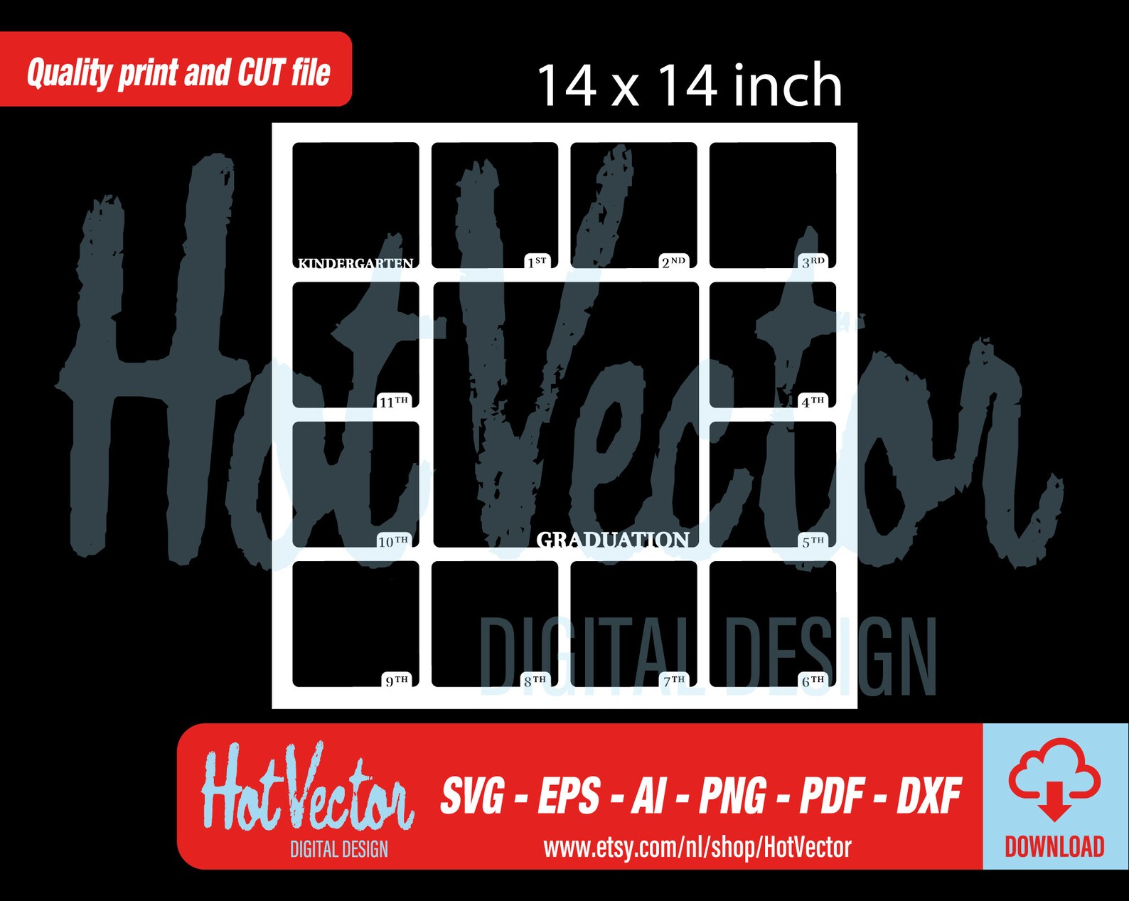 School Years K-12 Frame Digital File Laser Cut Craft File - Etsy