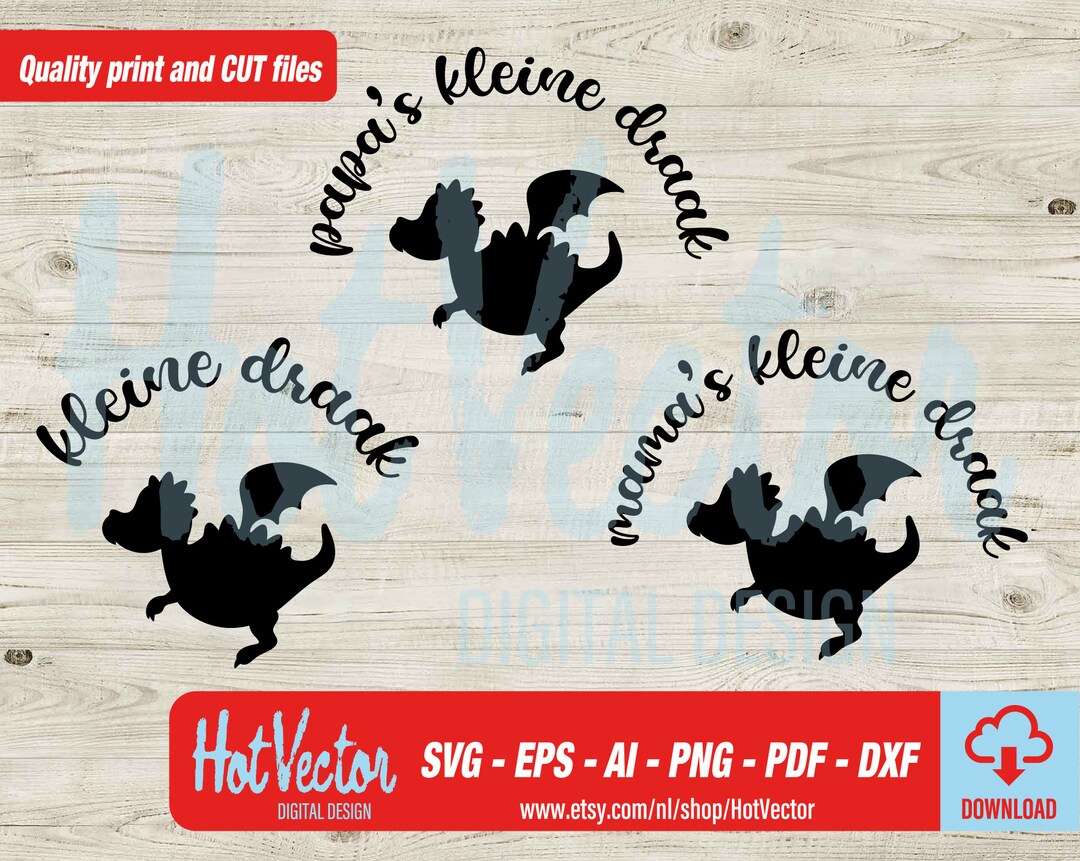 Kleiner Drache, Plotterdatei und Druckdateien, kostenloser kommerzieller Gebrauch, svg, dxf, png ...