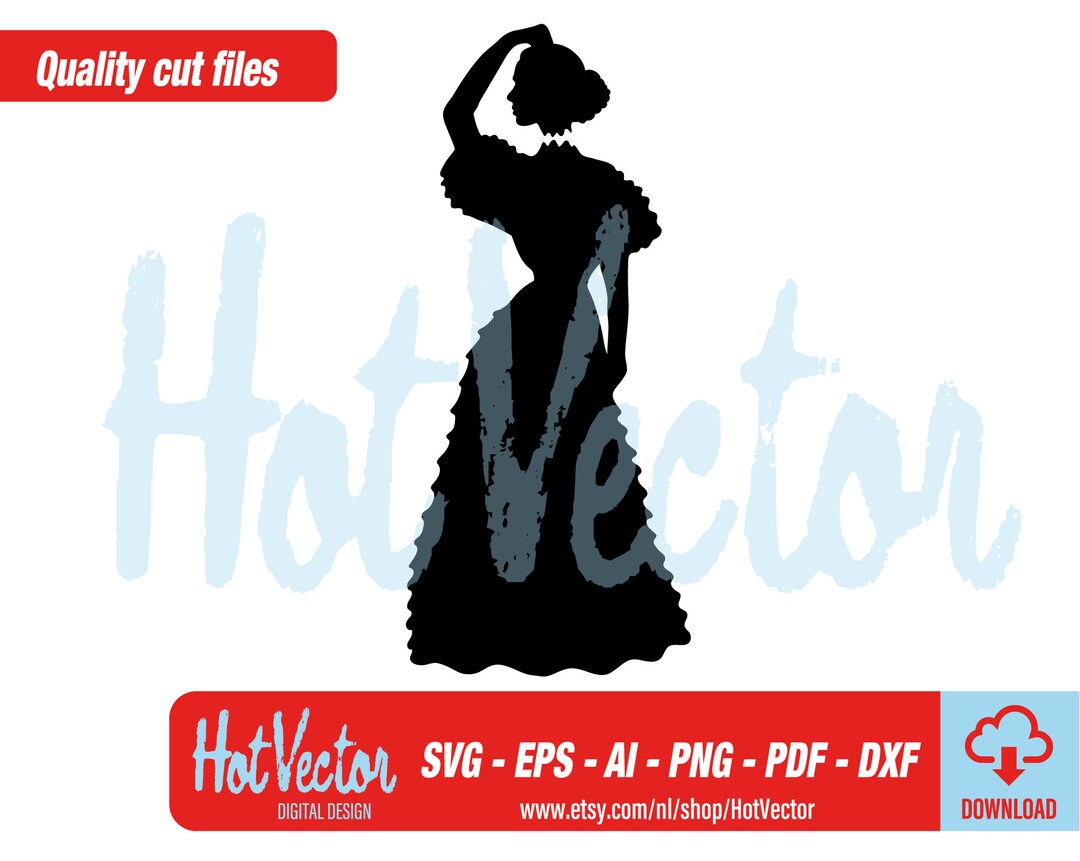 Headless Woman Halloween Clipart: Silhouette Cut File (digital Download ...