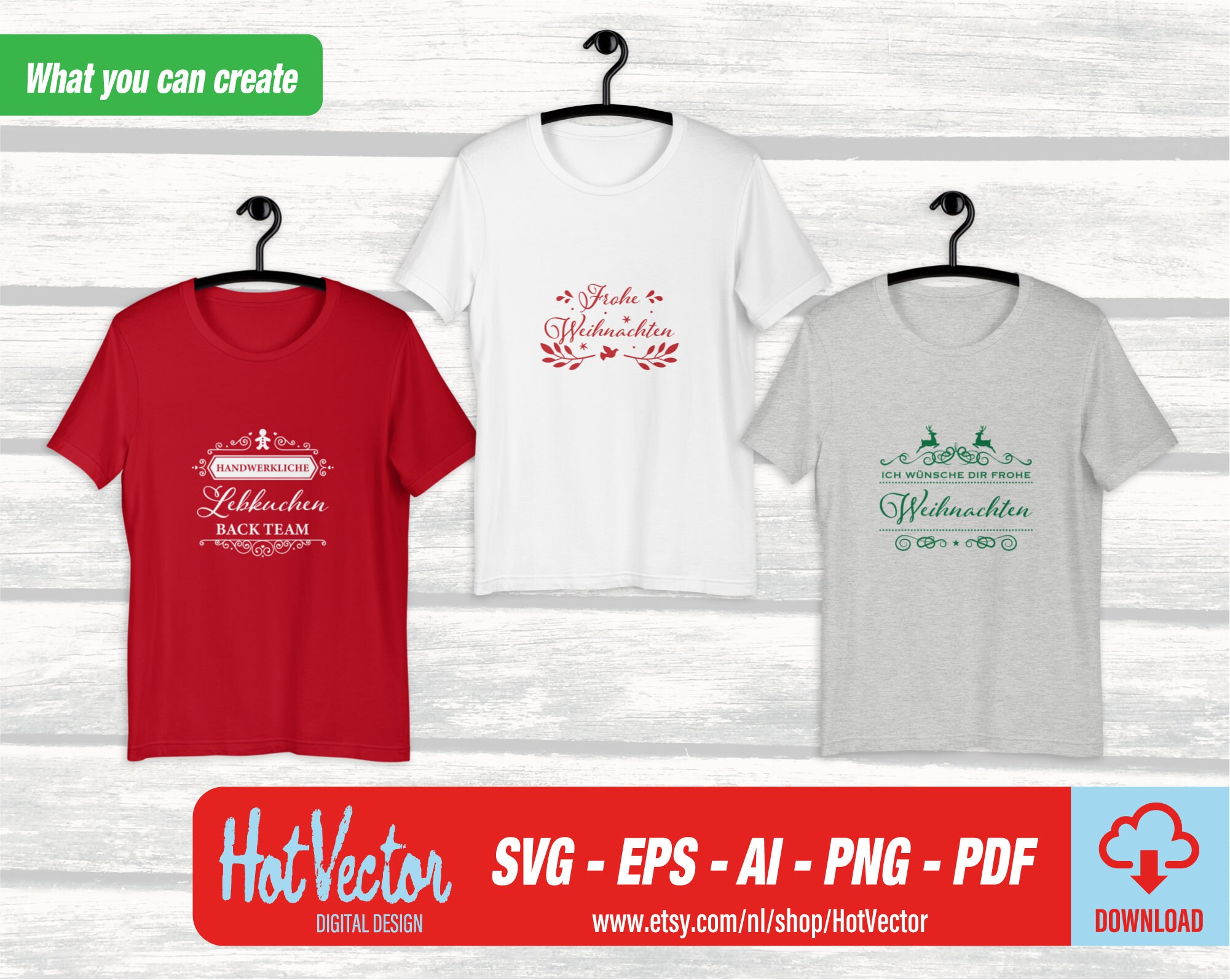 German Christmas Bundle Cut Files Svg Ai Eps Png Pdf | Etsy