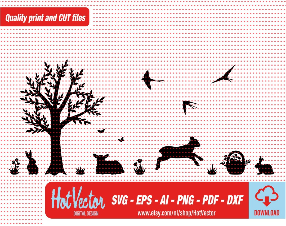 Spring Display Clipart, Plotter File, Personal and Commercial Use ...