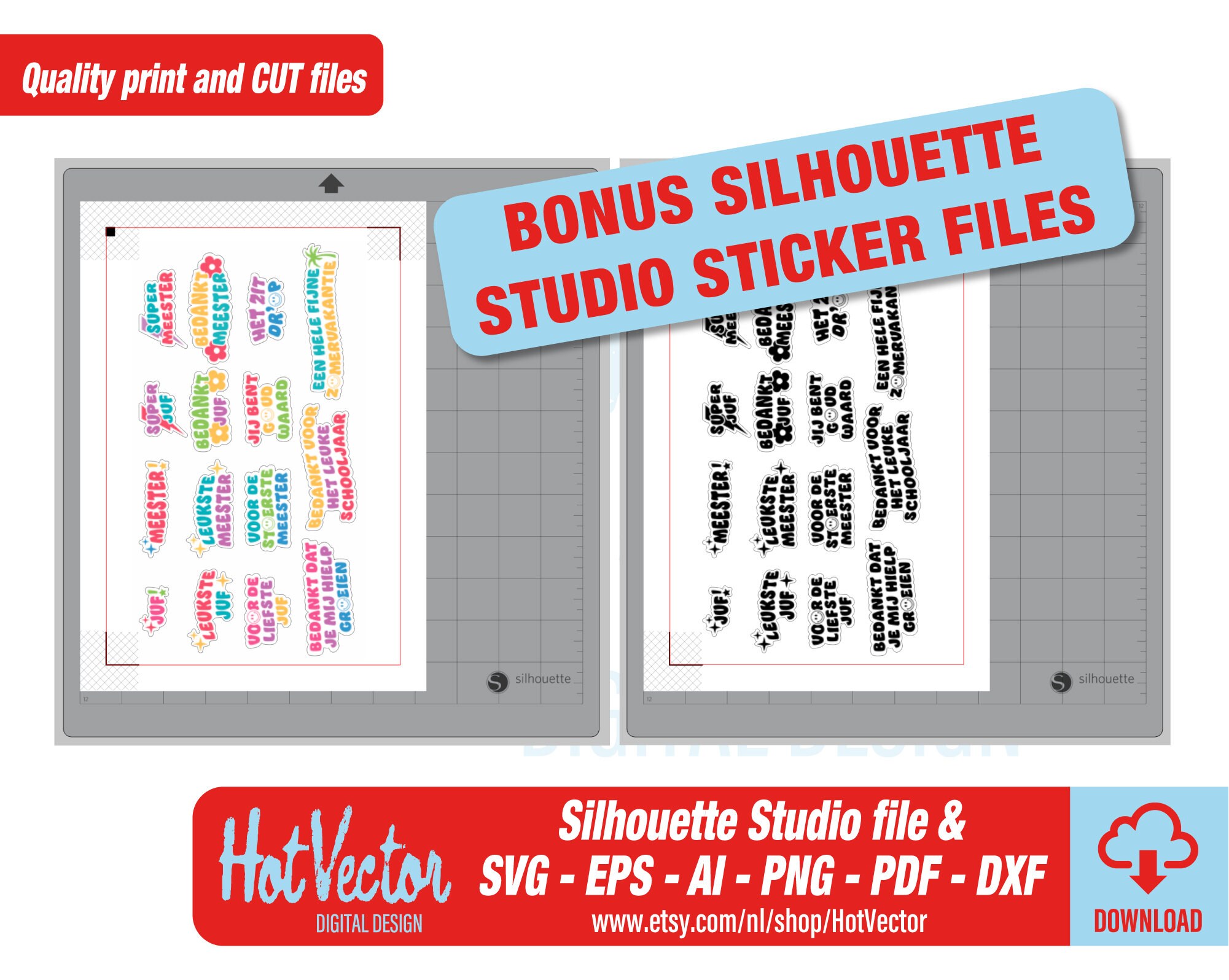 Meester juf digitales Clipart-Set, ai, eps, svg, png, pdf, dxf, Schule ...