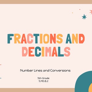 Organizing Fractions and Decimals: Interactive Digital Worksheet - Etsy