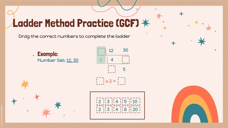 GCF and LCM Interactive Digital Activity - Etsy