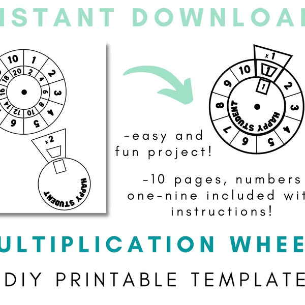 Multiplication Wheel - Etsy