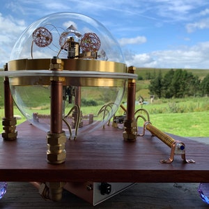 Steampunk Kinetic Sculpture With Lights and Crystals - Etsy