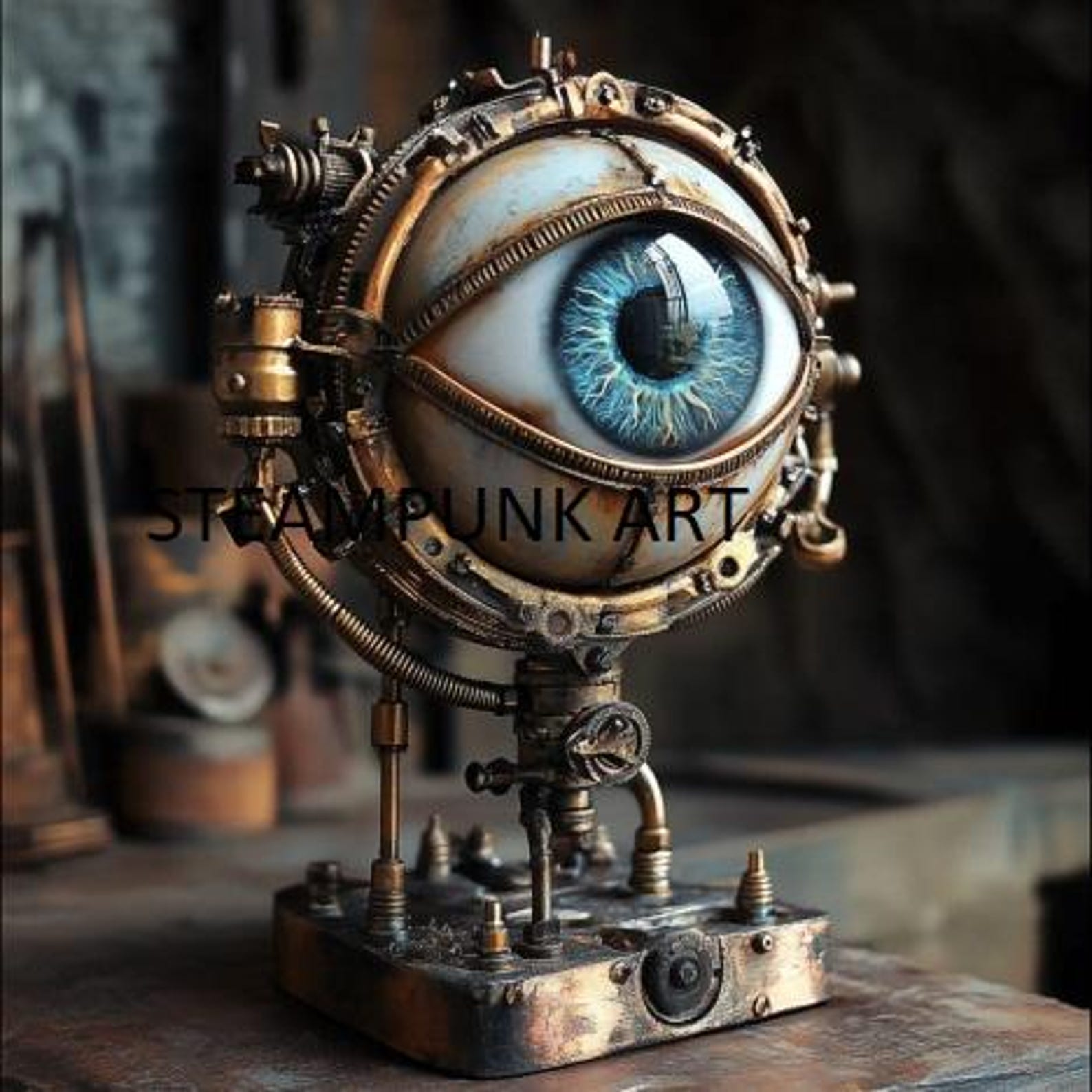 Steampunk Mechanical Eye Wall Art - Etsy