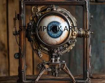 Steampunk Mechanical Eye Wall Art - Etsy