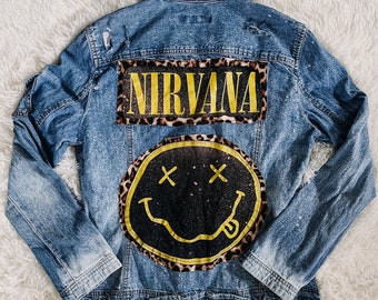 Nirvana Denim Jacket - Etsy