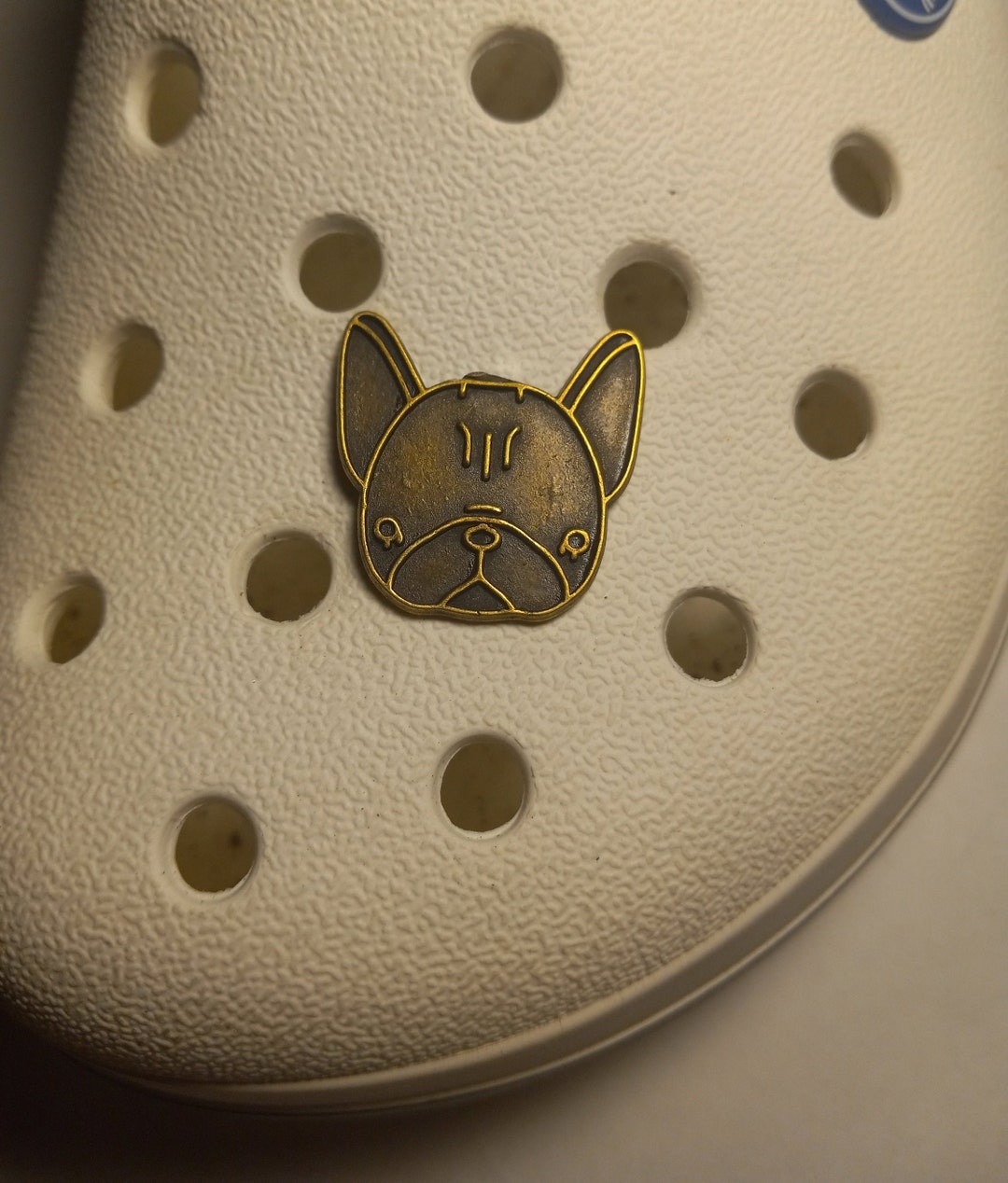 Deluxe Metal Frenchie Shoe Charm for Rubber Clogs Dog, Dogs, Puppy ...