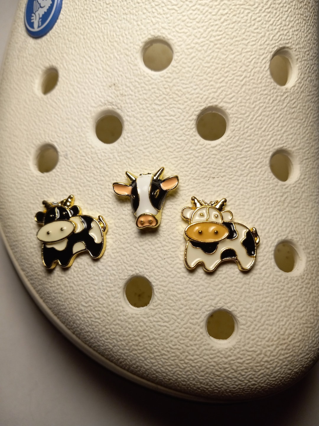 Deluxe MINI Metal Cow Shoe Charm for Rubber Clogs Cow, Cows, Heifer ...