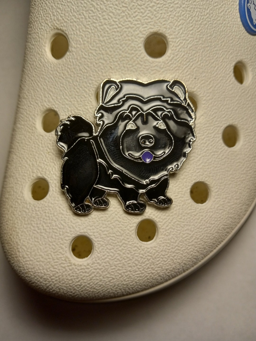Large Deluxe Metal Dog Shoe Charm for Rubber Clogs Dog - Etsy