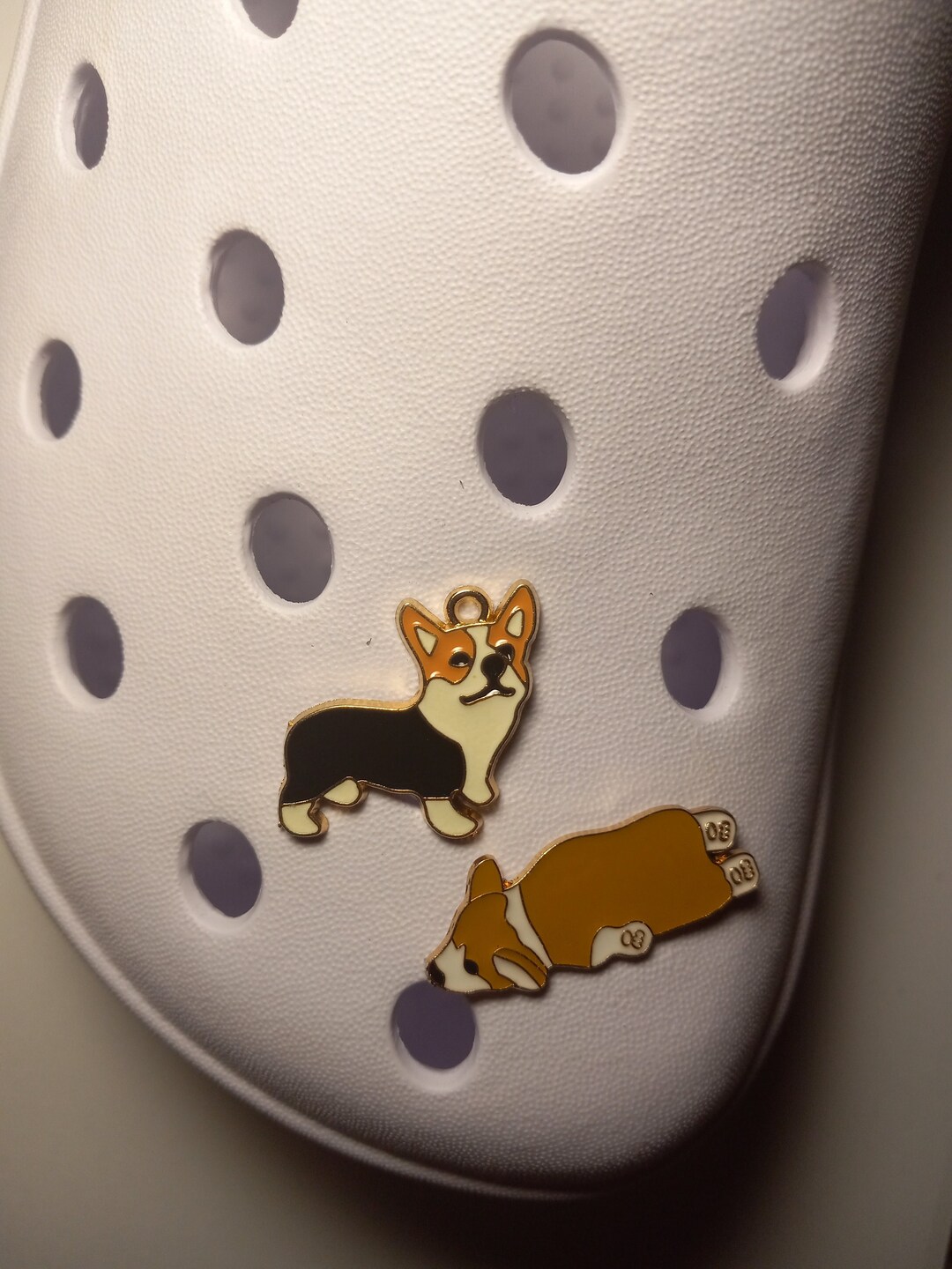 Deluxe Metal Corgi Shoe Charm for Rubber Clogs Dog, Dogs, Puppy, Corgi ...