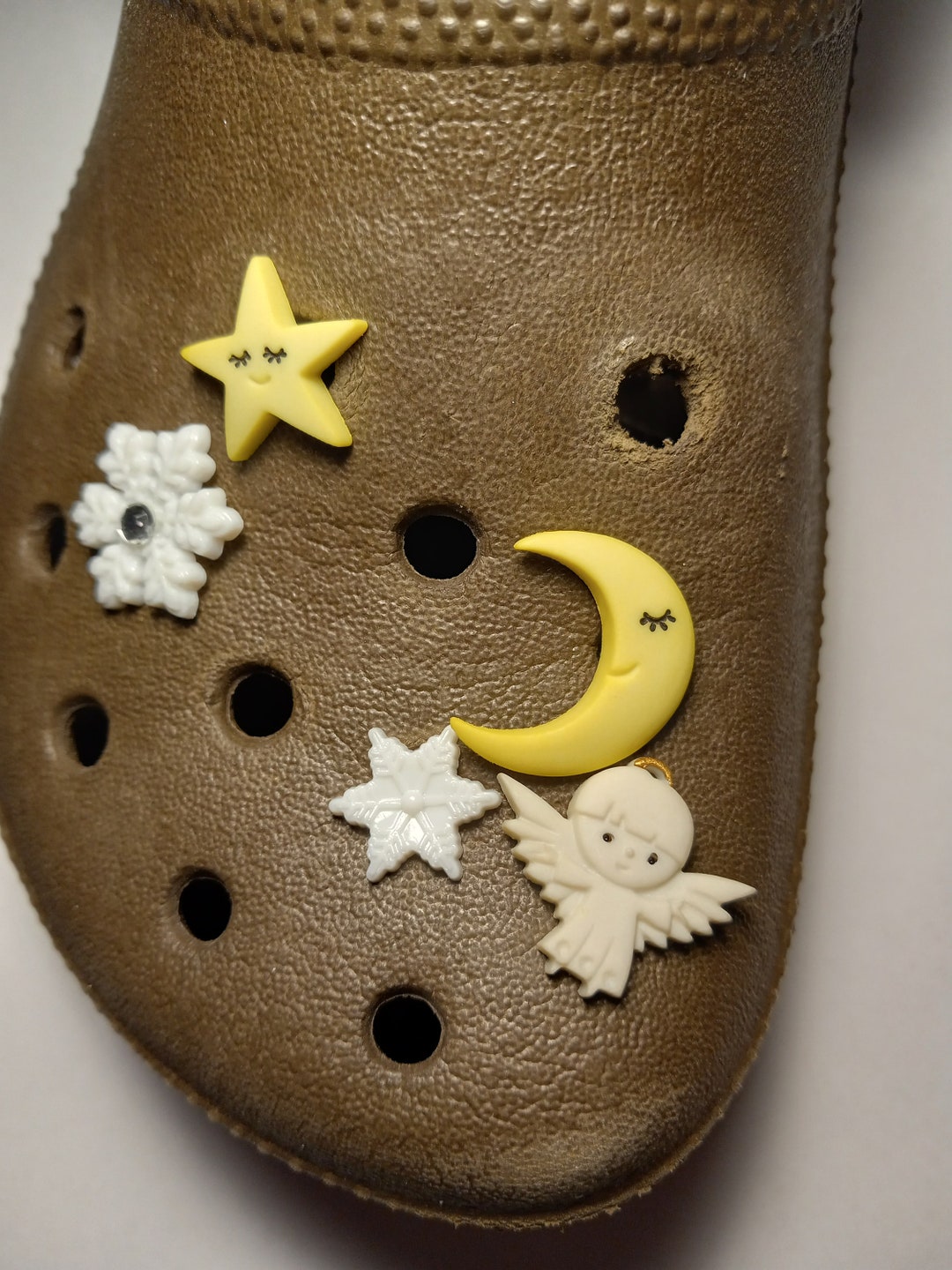 Shoe Charms for Rubber Clogs Snowflake, Angel, Moon, Star, Night ...