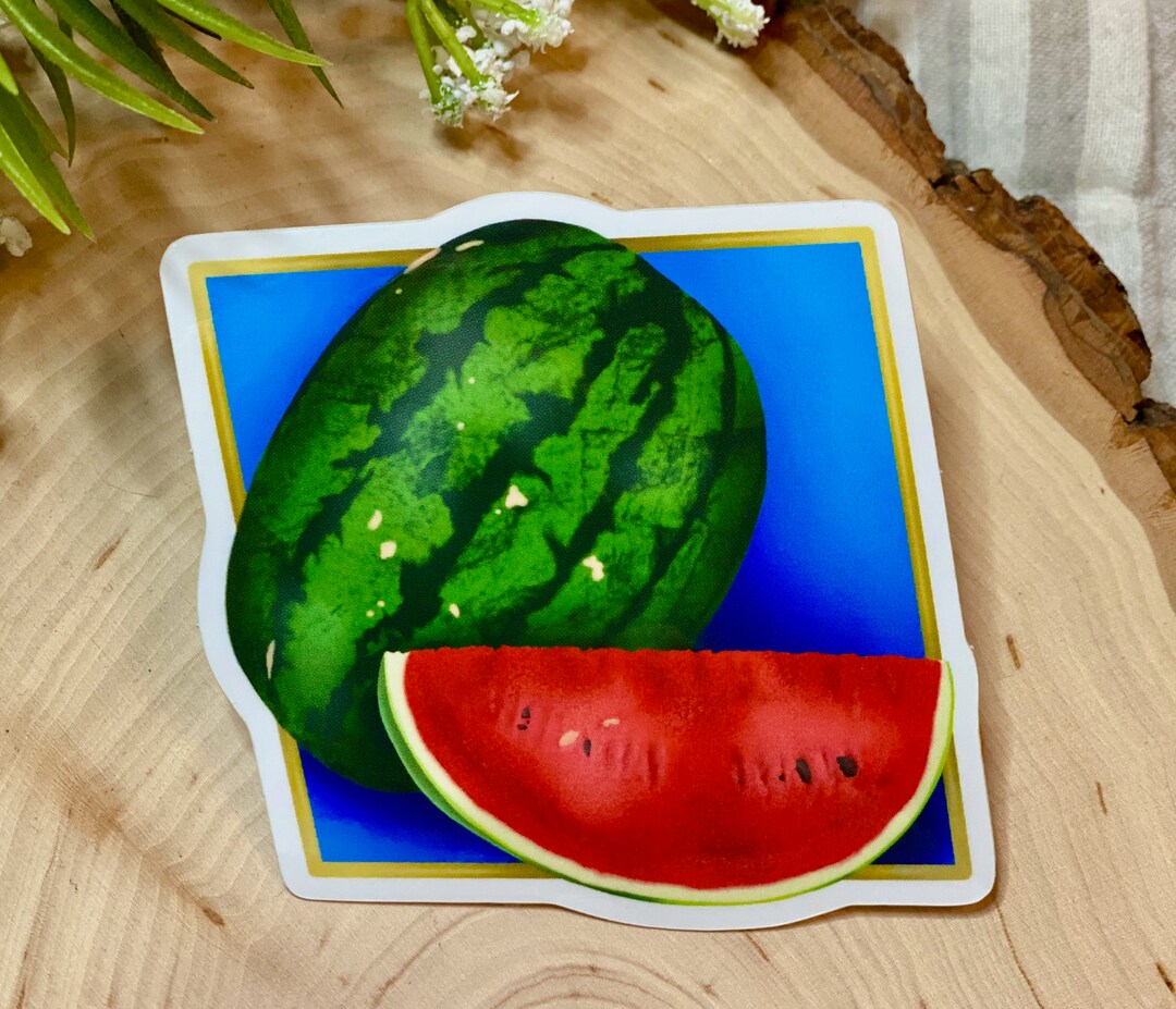 Watermelon Sticker/ Melon Sticker/ Vinyl Stickers/ Fruit Stickers/ Food ...