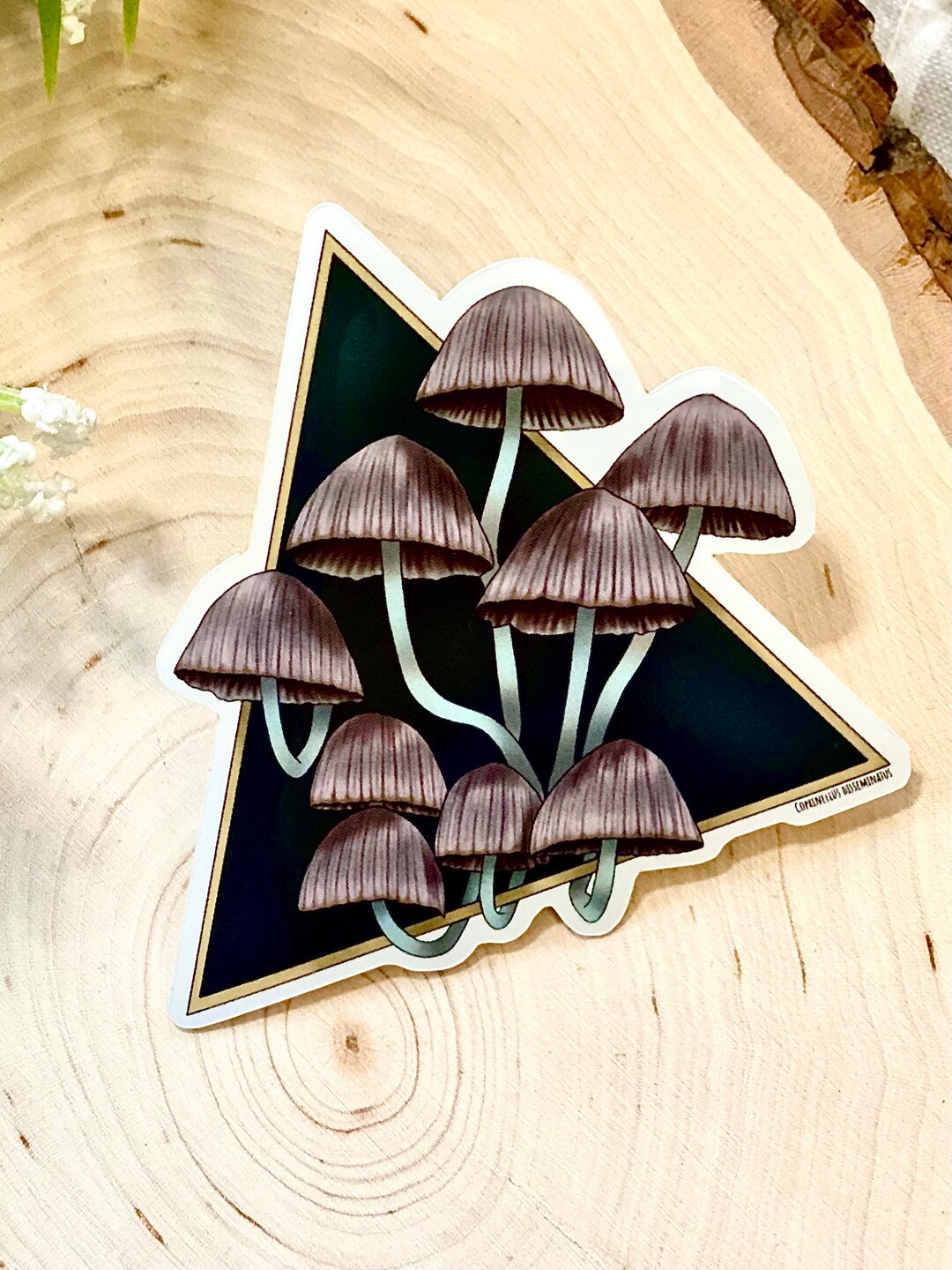 Fairy Bonnets Sticker/ Vinyl Stickers/ Nature Stickers/ Mushroom ...