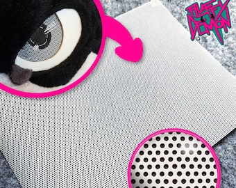 PVC Eye Mesh Sheets 8 X 11 White for Fursuit, Therian or Masks - Etsy